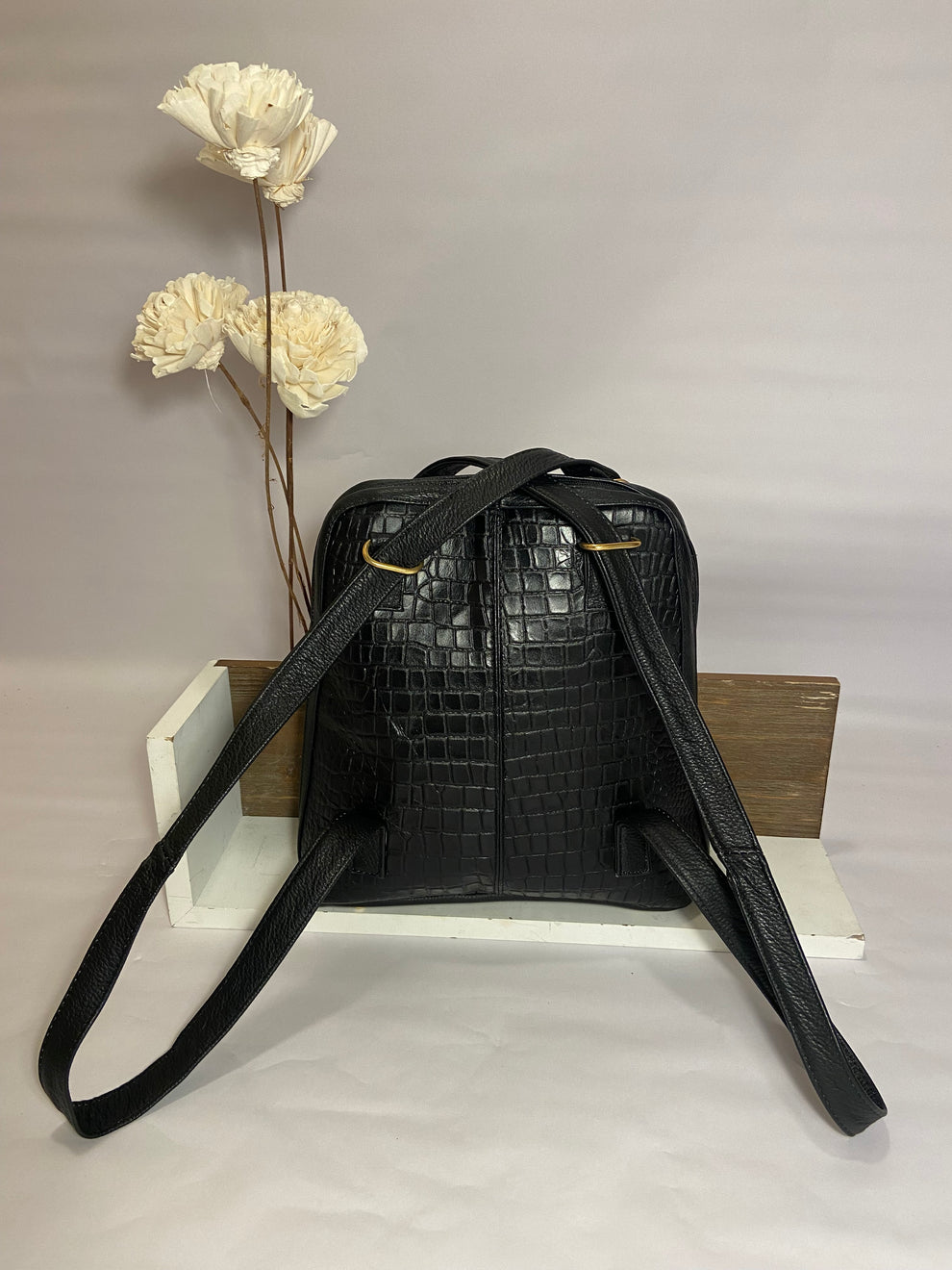 BLACK CROC 2/1 Shoulder & Backpack – Leon Leather Imports
